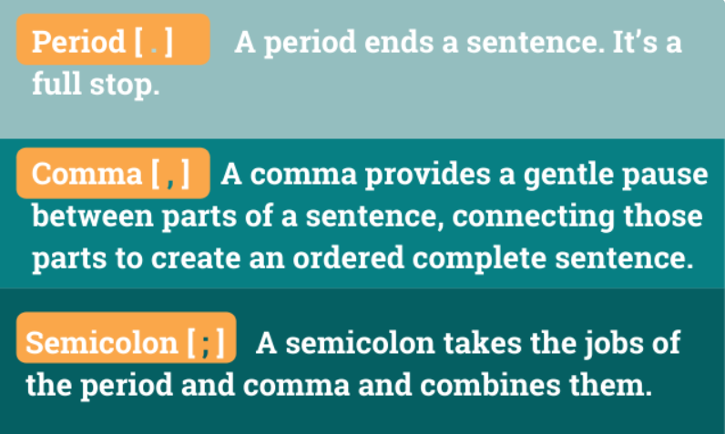 The use of a semicolon here allows for a clear separation of ideas while maintaining a smooth flow.